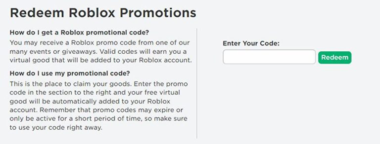 Roblox Redeem code 2025 - Vinagaming